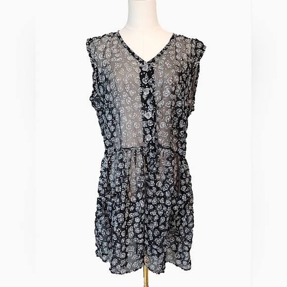 Baja Blue | Swim | Vintagebaja Blue Cover Upblack And White Floral ...